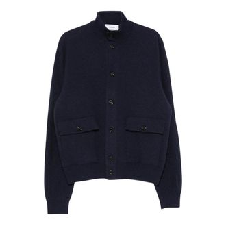Lardini Rippstrick-Paneljacke - - Knitwear - Herren - Blau - L