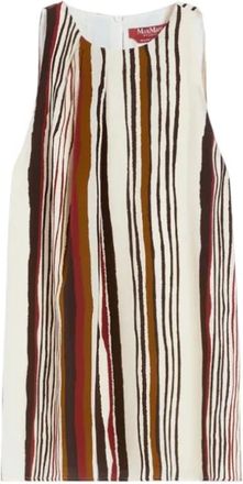 Max Mara Femme, Tops, Multicolore, Taille: 42 FR Top smanicato fantasia