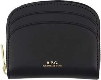 A.P.C. Portemonnaie - Compact Demi-Lune Mini - Gr. unisize - in Schwarz - für Damen