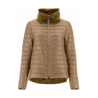 Herno Chic Bomberjacke mit hohem Kragen - - Jackets - Damen - Braun - L