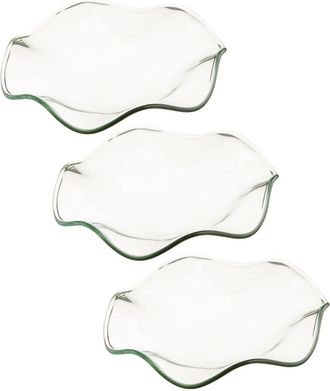 BESPORTBLE 3 Stück Ersatz Glas Schale für Wachswärmer Hitzebeständige Aromatherapie Duftlampe Ersatzschale Vielseitig für Ätherische Öle und Wachswachsschmelze T