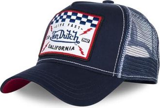 Von Dutch Casquette Trucker Homme Square Life Fast Bleu, Bleu Taille TU