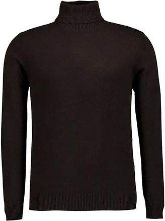 Daniele Fiesoli Herren Rollkragenpullover braun unifarben