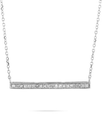 Luxury Bazaar collier en or blanc 14ct pavé de diamants