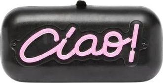 Moschino Femme, Sacs, Noir, Taille: ONE Size Neon Clutch Hello