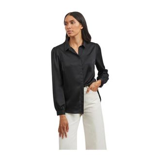 Vila Vila, Damen, Blusen & Hemden, Schwarzk, LGr&ouml;&szlig;e