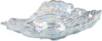Leonardo Leonardo Poesia Muschelschale, sp&uuml;lmaschinengeeigneter Dekoteller in Perlmutoptik aus Glas, 46 x 34,5 x 9,5 cm, 2,17 kg, 038933