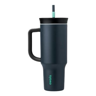 Owala Edelstahl Tumbler Thermobecher, 1.18 L - Isolierter Thermobecher mit Versch&uuml;ttungssicherer Deckel, Strohhalm und Tragegriff, optimal f&uuml;rs Auto und Rei