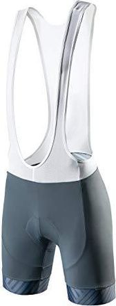 Santic Cuissard Cycliste Homme a Brette Short Velo Rembourré Cuissard VTT Court Ete a Bretelle pour Homme Gris EU XXXL