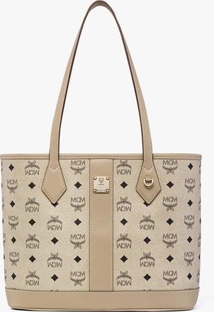 MCM Neuer Liz Shopper in Visetos BEIGE + BLACK VISETOS