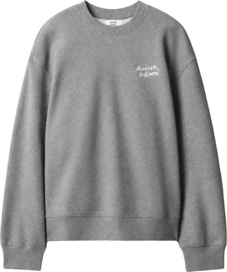 Maison Kitsun&eacute; Rundhals-Sweatshirt - - Sweatshirts & Hoodies - Herren - Grau - XL