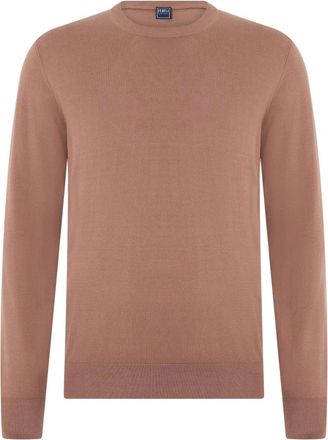 Fedeli Homme, Pulls, Brun, Taille: L Pull marron en coton doux