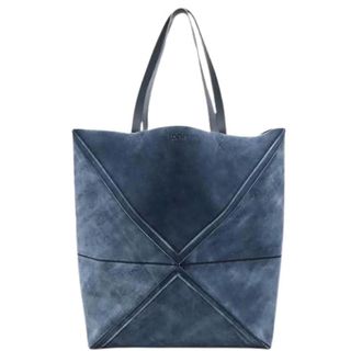 Loewe Sac cabas Puzzlefold Pre-owned - Femme - Pre-owned - Bleu - Taille: ONE Size
