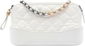 Chanel Sac bandouli&egrave;re matelass&eacute; doccasion - Femme - Pre-owned - Blanc - Taille: ONE Size