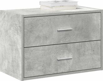 vidaXL vidaXL Armoire avec 2 tiroirs gris béton 60x31x40 cm bois dingénierie