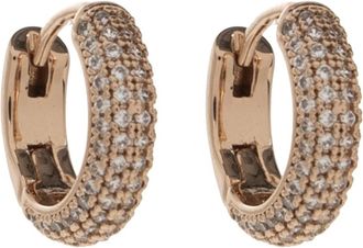 Kate Spade New York Femme, Accessoires, Jaune, Taille: ONE Size Brilliant Statements Pav&eacute; Mini Huggies