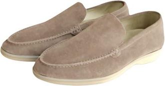 Generic Mocassins à enfiler pour homme, coupe large, décontracté, en toile plate, chaussures de conduite daffaires, tête ronde, chaussures en daim doux et lég