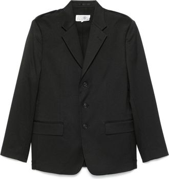 Maison Margiela blazer à détails de patchs - Noir