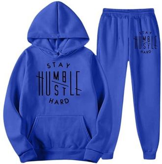 Generico Combinaison Homme &Eacute;pais Fitness Ensembles Sportifs Jogging Confortable Large Hoodies Ensemble Hoodies Jesus Combinaison &agrave; Capuche avec Croix 2 pi&egrave;ces 