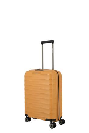 Travelite Handgep&auml;ck Koffer klein, MOOBY S, 55x40x20 cm, 2,3 kg, Kratzfeste Hartschale, mit recyceltem Material, Leichter Trolley mit 4 Doppelrollen, TSA-Schlos