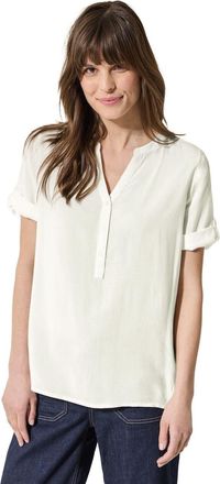 Cecil Solid Blouse Vanilla White XS