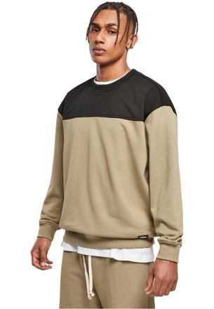 Urban Classics Upper Block Crewneck Khaki/Black S