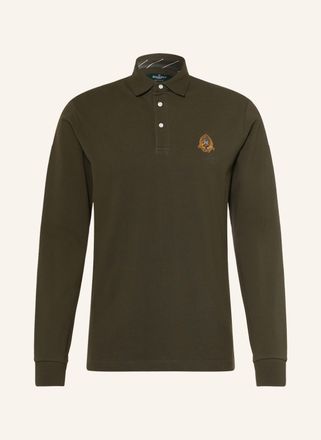 Hackett Piqu&eacute;-Poloshirt Heritage Crest gruen