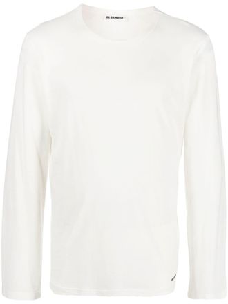 Jil Sander t-shirt à manches longues - Blanc