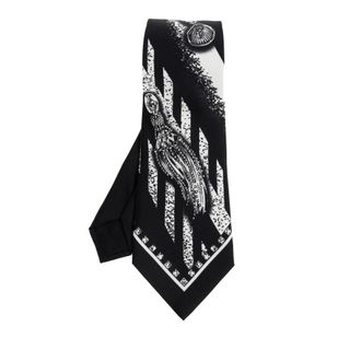 Versace Bedruckte Seiden-Twill-Krawatte - - Accessories - Herren - Schwarzk - ONE SIZE