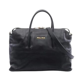 Miu Miu Sac &agrave; main Pre-owned - Femme - Pre-owned - Noir - Taille: ONE Size