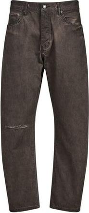 Purple Pantalon large d&eacute;tail d&eacute;chir&eacute; en coton