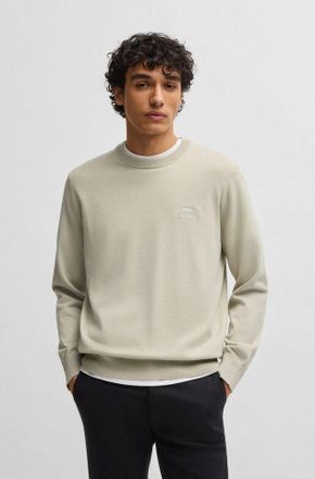HUGO BOSS Strickpullover Kanovano mit Rundhalsausschnitt
