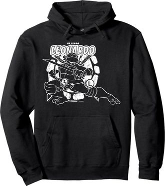 Teenage Mutant Ninja Turtles TMNT Leonardo Schablone Ninja Hero Graffiti Classic Pose Pullover Hoodie