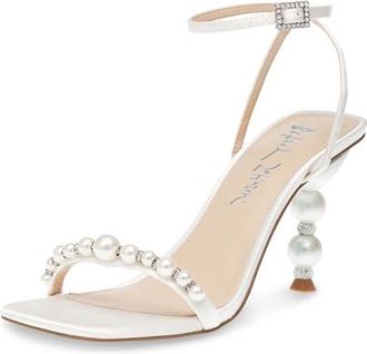 Betsey Johnson Sandales talons Jacy pour femme, ivoire, 38.5 EU