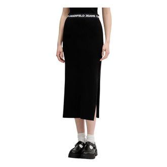 Karl Lagerfeld Mini Straight Skirt - - Skirts - Damen - Schwarzk - XS