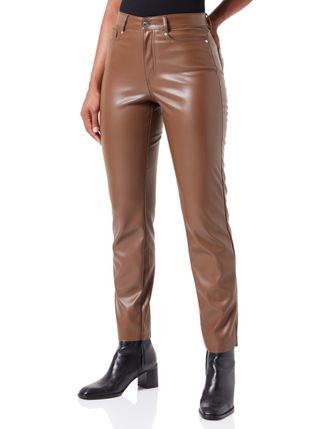 Only Damen Onlemily Hw St ANK Faux Leather PNT Noos, Dark Earth, XXS
