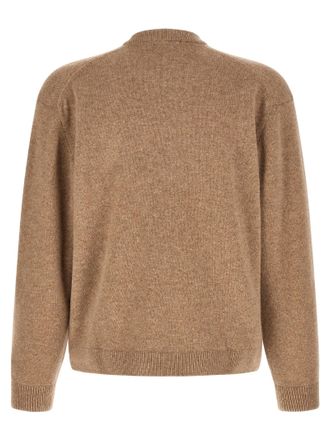Maison Kitsun&eacute; Fox Head Logo Wool Sweater - Beige