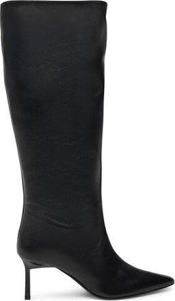 Calvin Klein Stiefel Heel Knee Boot 70 Lth HW0HW02162 Schwarz