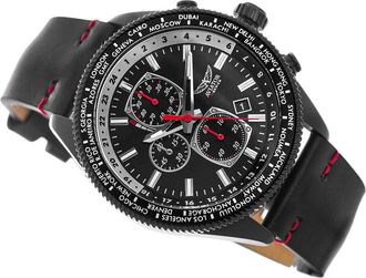 Aviator Uhr F-Serie Schwarzer Adler AVAW9485 Schwarz