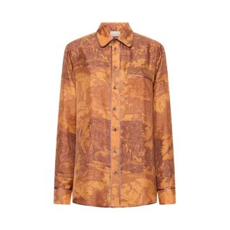 Pierre-Louis Mascia Femme, Blouses et Chemises, Orange, Taille: 40 FR Aloegum Shirt