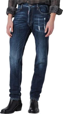 Dsquared2 Homme, Jeans, Bleu, Taille: L Teddy Mini Front Jeans