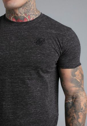 Siksilk T-Shirt SikSilk Herren Schwarz Marl T-Shirt