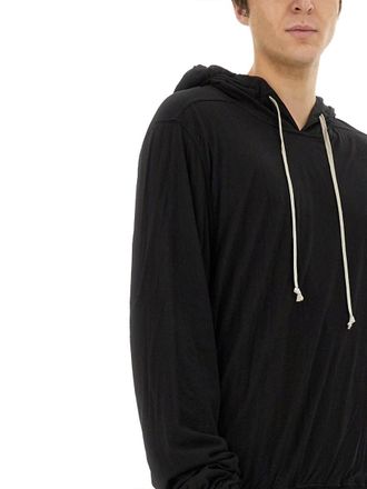 Rick Owens 100% Cotton Hoodie - Black