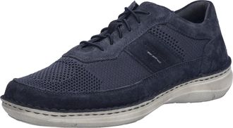 Josef Seibel Herren Sneaker New Anvers 12,Weite K (Extra weit),Wechselfußbett,Low-tie,schnürschuhe,schnürer,Halbschuhe,Indigo,42 EU