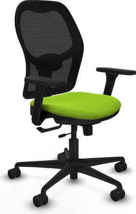 Piqueras y Crespo Schreibtischstuhl mit 3D-Armen, h&ouml;henverstellbare Lendenwirbelst&uuml;tze, ausgestattet mit Syncro/Traslack und eingespritztem Schaum. Mit Rollen von 65 mm