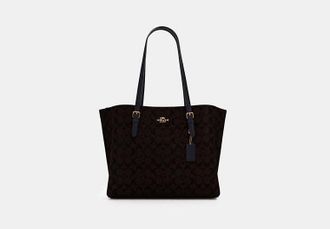 Coach Mollie Tote Aus Charakteristischem Canvas