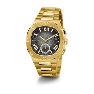 Guess Herrenuhr 42 mm Edelstahlarmband - - Accessories - Herren - Gelb - ONE SIZE