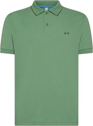 Sun 68 Homme, Tops, Vert, Taille: M Polo Vert avec D&eacute;tail de Col