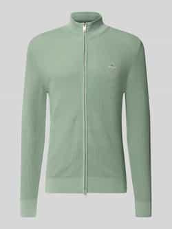 GANT Regular Fit Strickjacke aus reiner Baumwolle