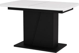 Vicco Esstisch Fenaro, Weiß/Schwarz, 120 x 80 cm ausziehbar, Vicco